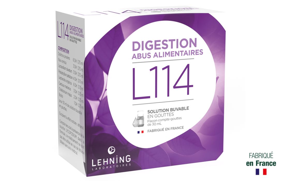 L114 : Médicament Trouble Digestif, Ballonnement, Flatulence | Lehning