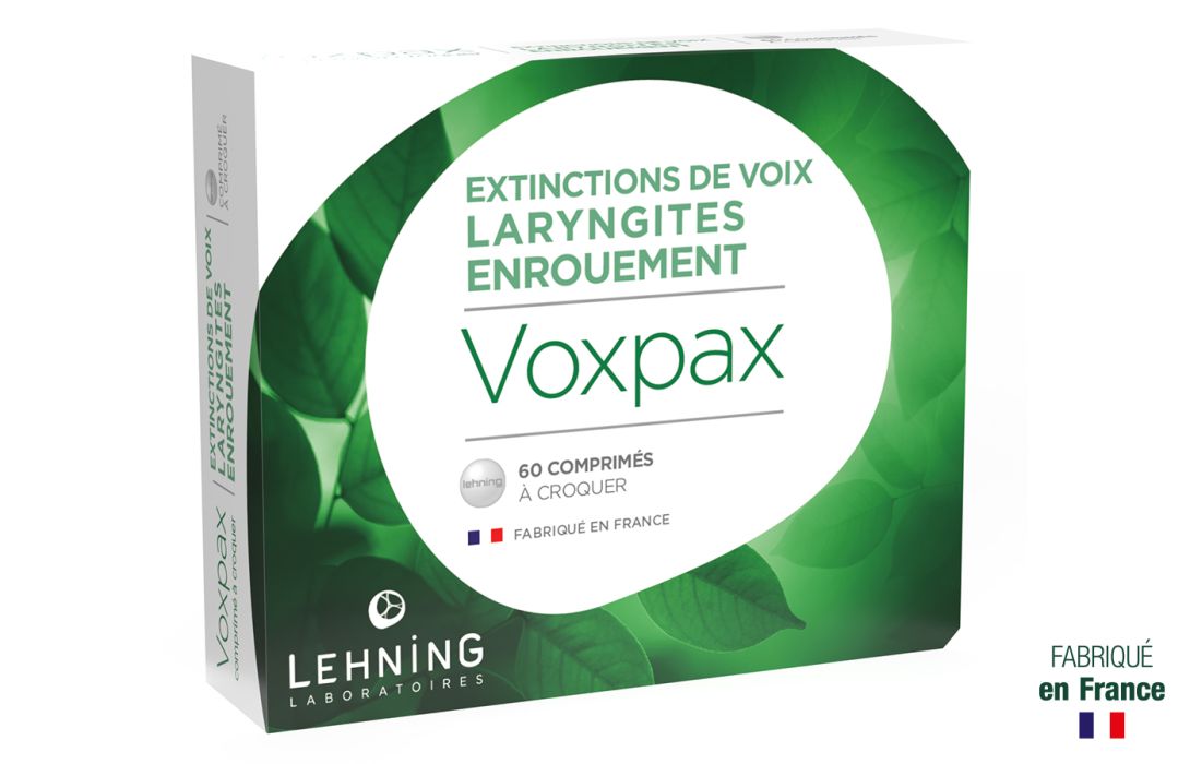 Voxpax : Médicament Extinction de Voix, Laryngite Enrouement