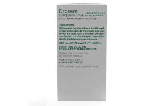 Drosera Complexe N°64 - Médicament Toux Sèche