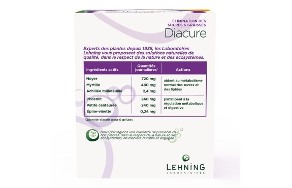 Diacure - Gélules Brûle Graisse Naturel à Base de Plantes